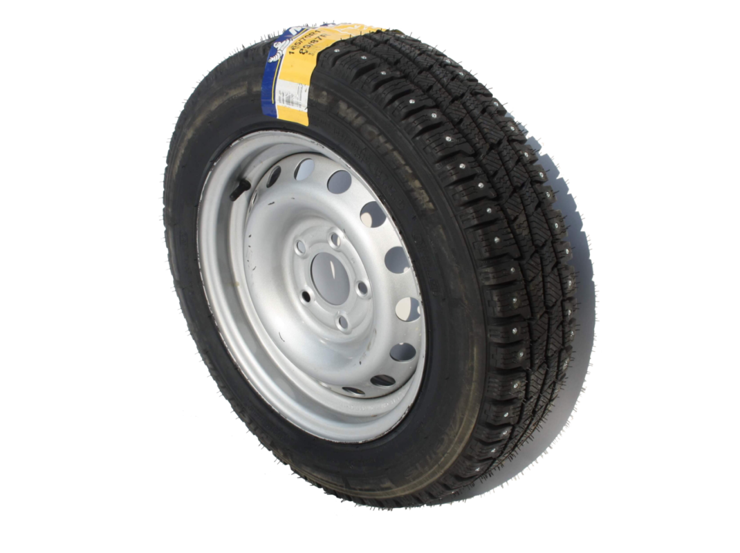 Kjøp Piggdekk + felg 13 tommer, 5 bolter, 155R / 13C for bremsede ...